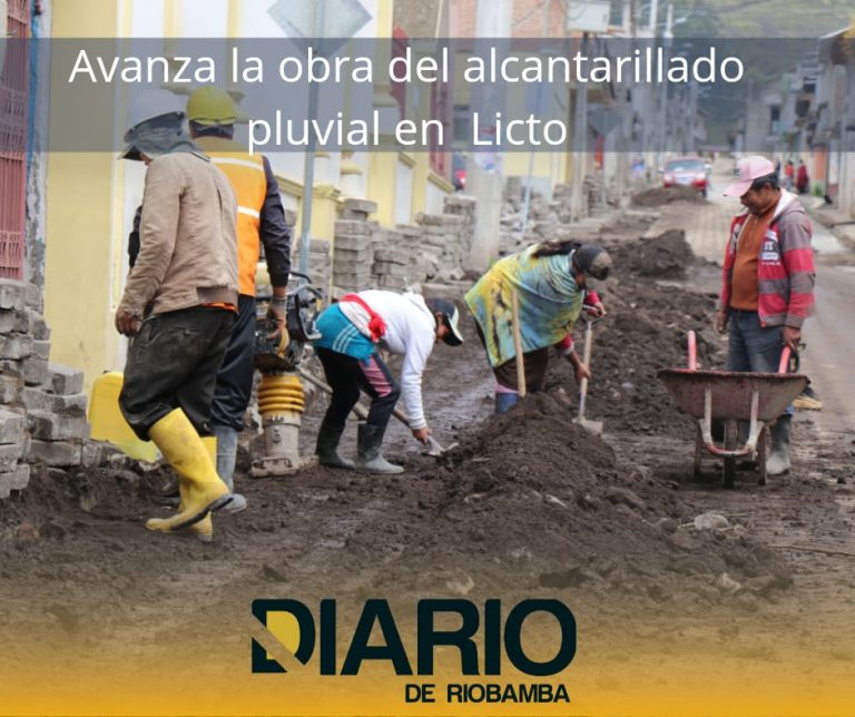 Avanza la obra del alcantarillado pluvial en la parroquia Licto ...